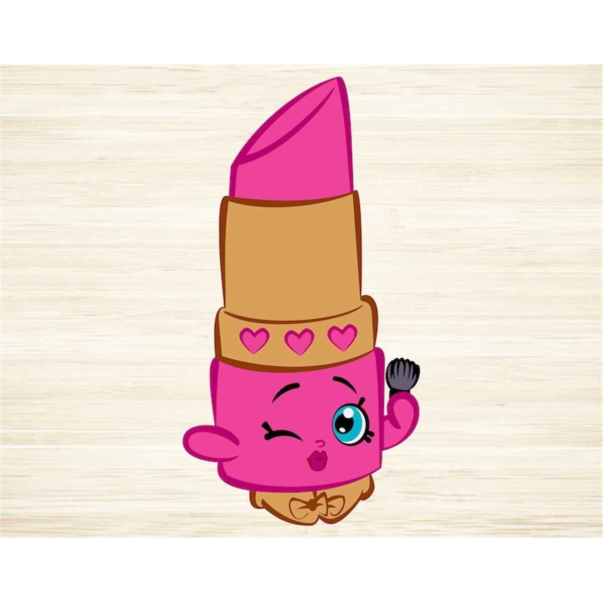 Shopkins Lippylips Cut File SVG DXF PNG Eps Pdf Clipart Vect | Inspire ...
