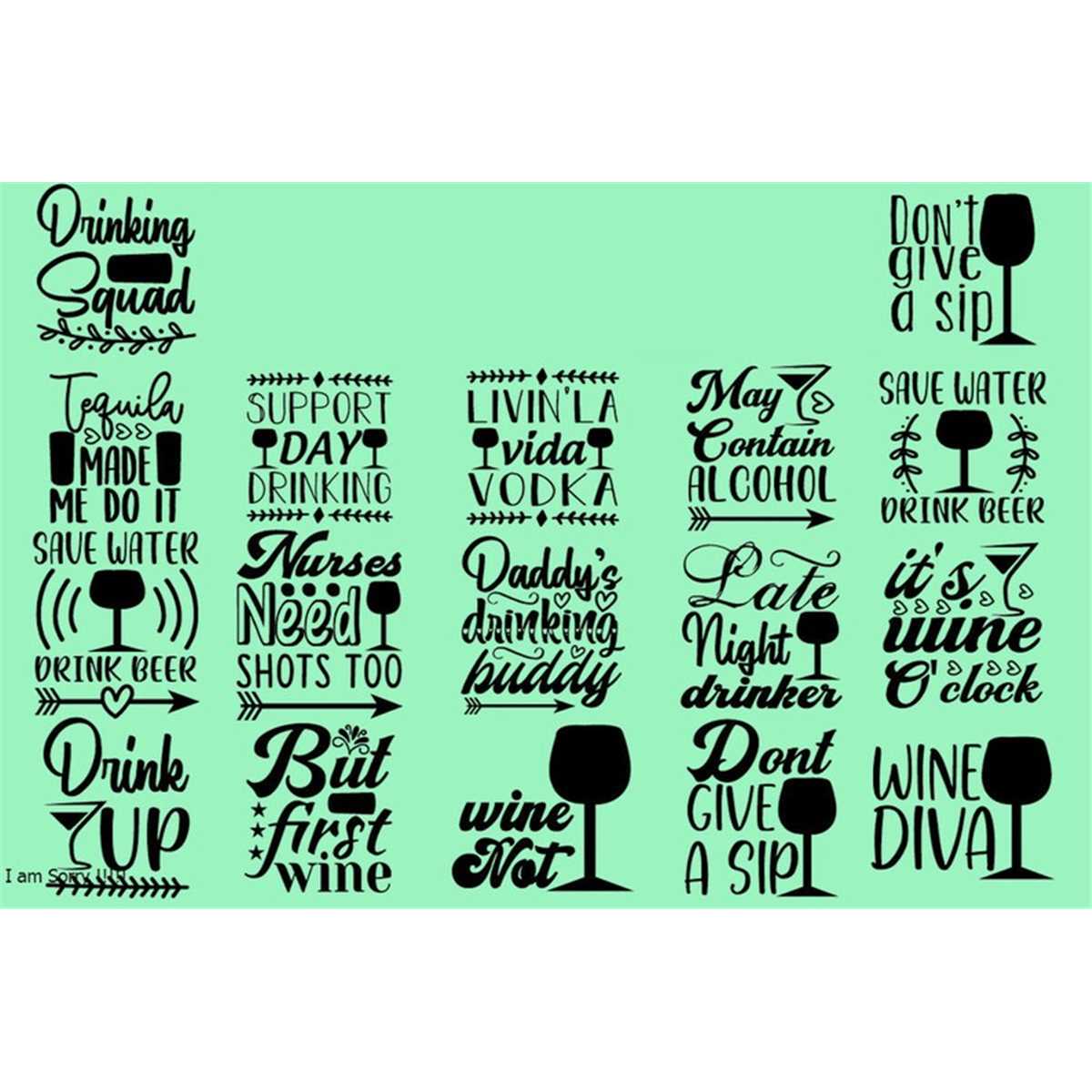 Drinking SVG Bundle,Funny Alcohol Svg, Wine Svg, Coaster Svg - Inspire ...