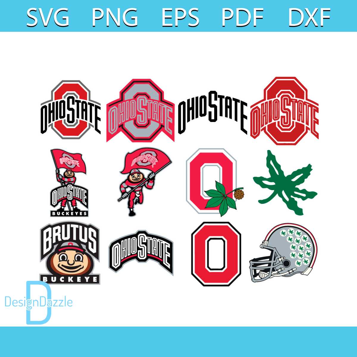 Ohio State Buckeyes Bundle Svg, Sport Bundle Svg, Brutus Buc | Inspire ...