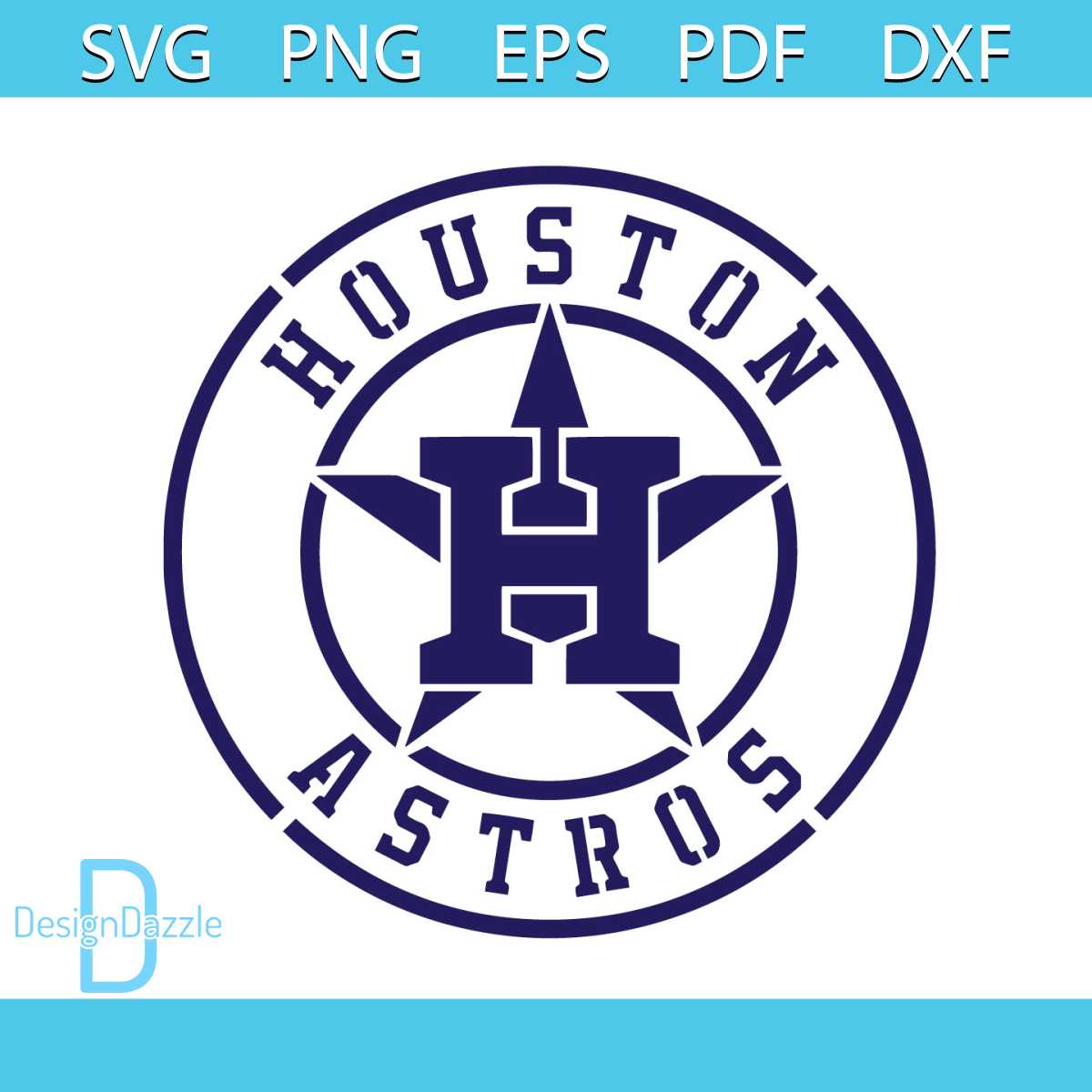 Houston Astros Baseball Team Circle Text Logo MLB svg, Sport | Inspire ...