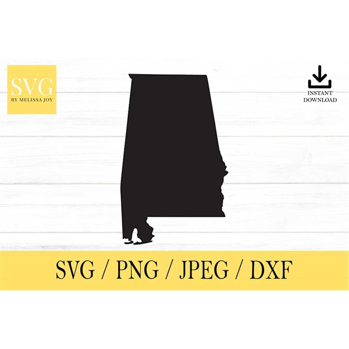 Alabama SVG, State svg, United States, Shape, svg, png, dxf, | Inspire ...