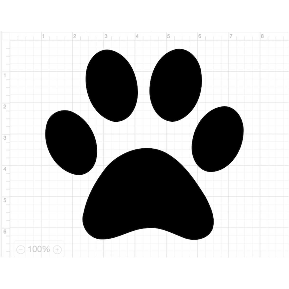 Paw Print Cut File SVG DXF PNG Eps Pdf Clipart | Paw Print S | Inspire ...