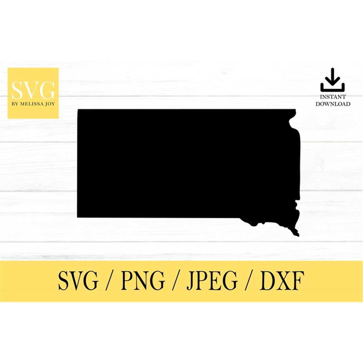 South Dakota SVG, State svg, United States, Shape, svg, png, | Inspire ...