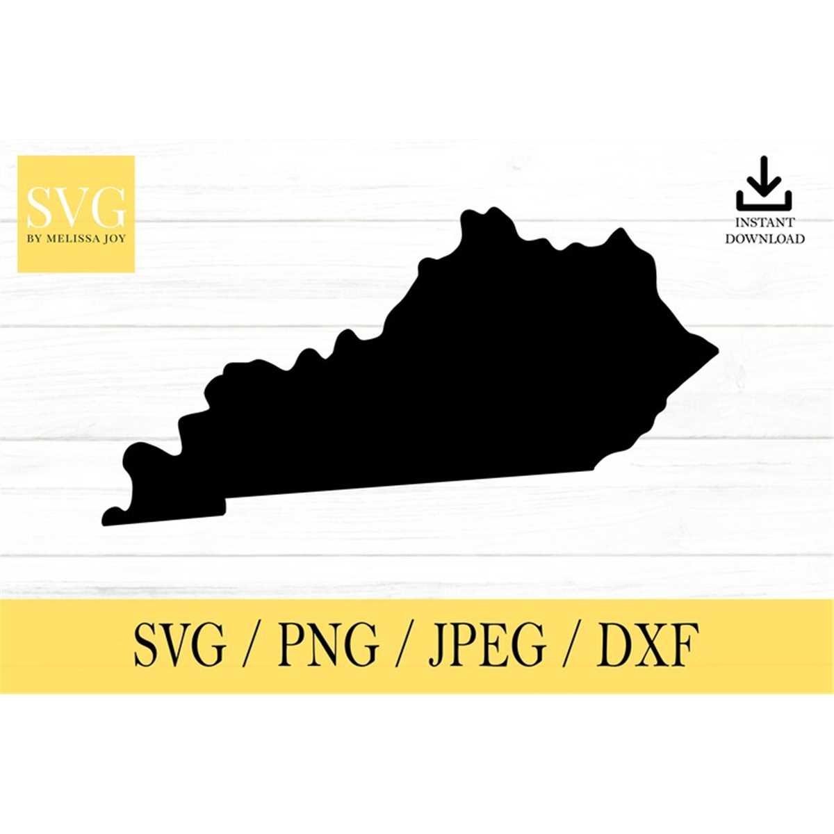Kentucky SVG, State svg, United States, Shape, svg, png, dxf | Inspire ...