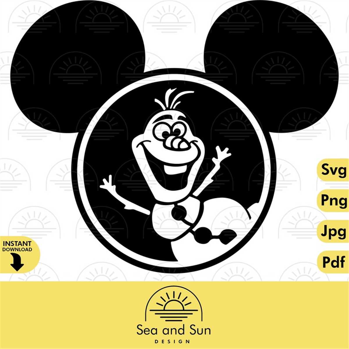 Olaf Frozen Vector Clip art Files, Minnie, Mouse, Head, Icon | Inspire ...