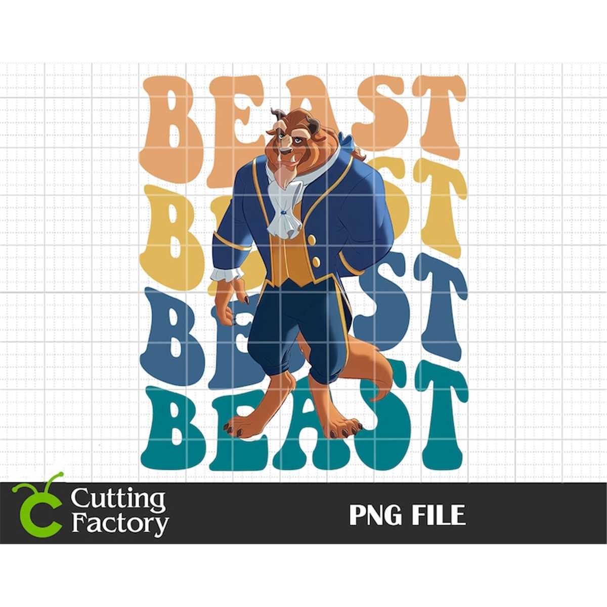 Beauty And The Beast PNG, Funny Beast Png, Wavy Letters Png, | Inspire ...