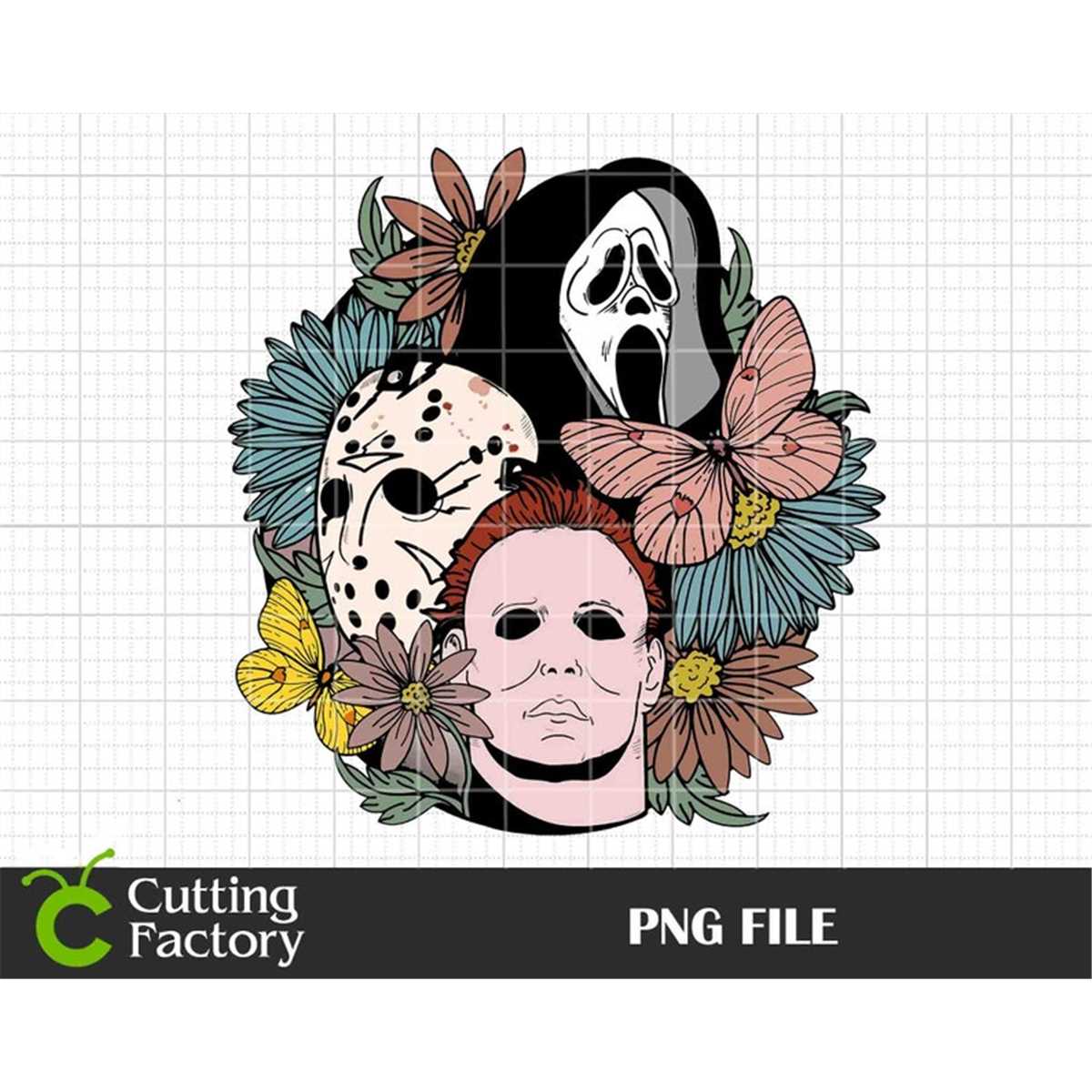 Horror movie Halloween Scream Jason Spooky Shirt Design PNG, | Inspire ...