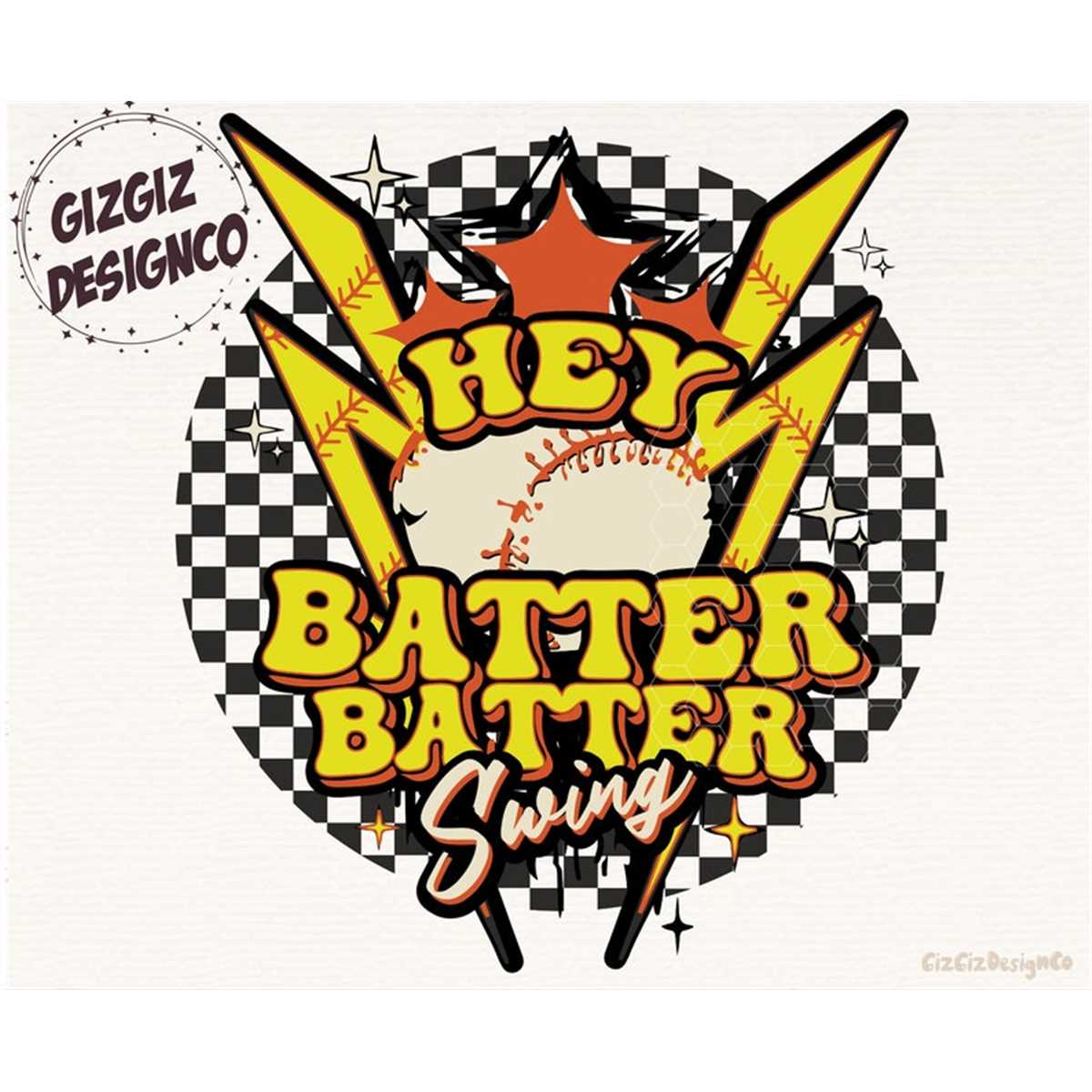 Retro Softball PNG, Hey Batter Batter Swing Png Sublimation | Inspire ...