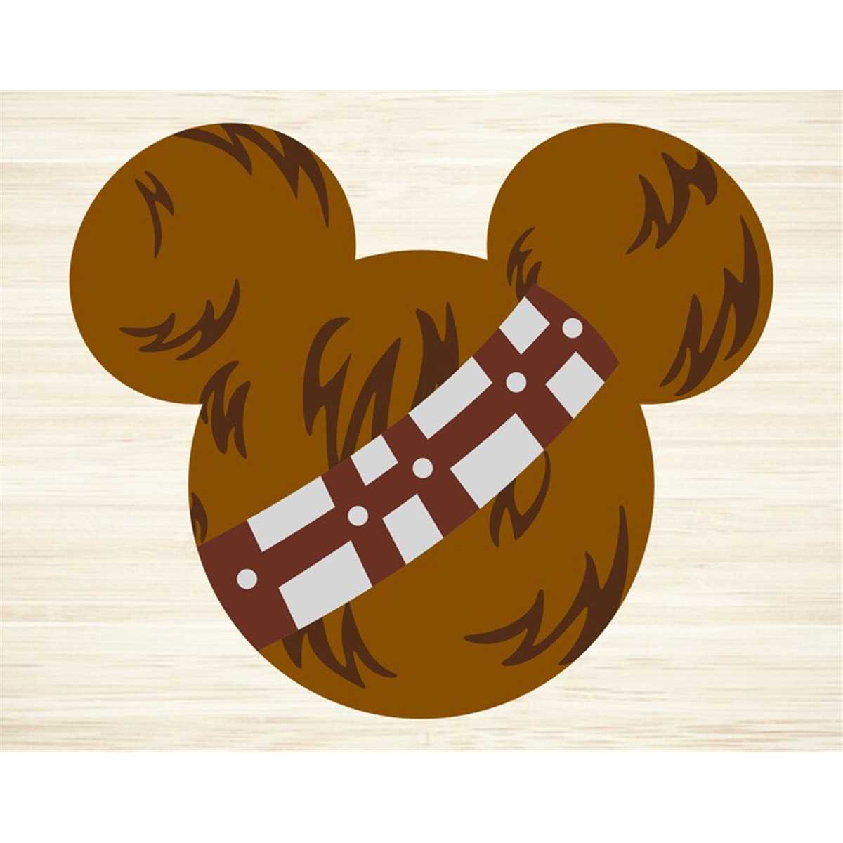 Chewbacca Mouse Ears Cut File SVG DXF PNG Eps Pdf Clipart | | Inspire ...