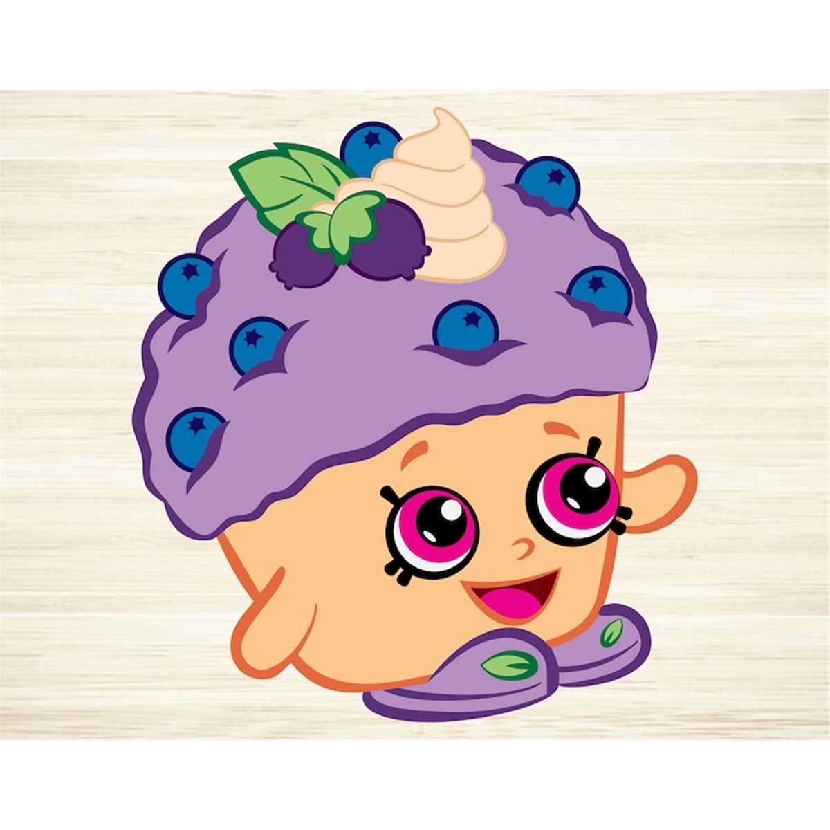 Shopkins Minimuffin Cut File SVG DXF PNG Eps Pdf Clipart Vec | Inspire ...