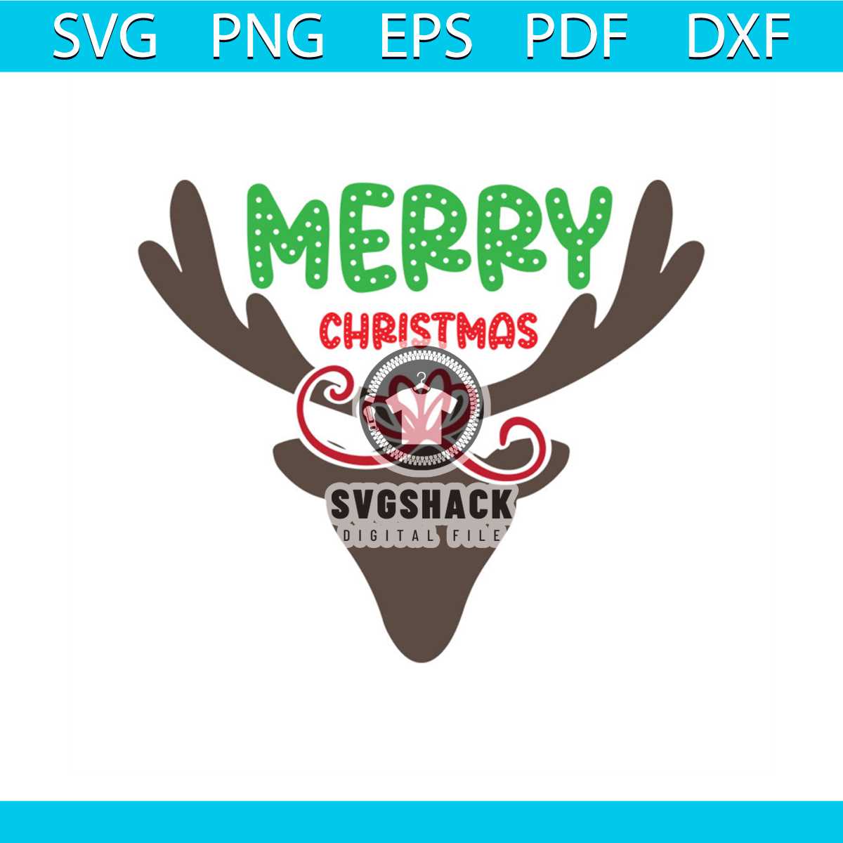 Merry Christmas Reindeer Svg, Christmas Svg, Reindeer Svg, M | Inspire ...