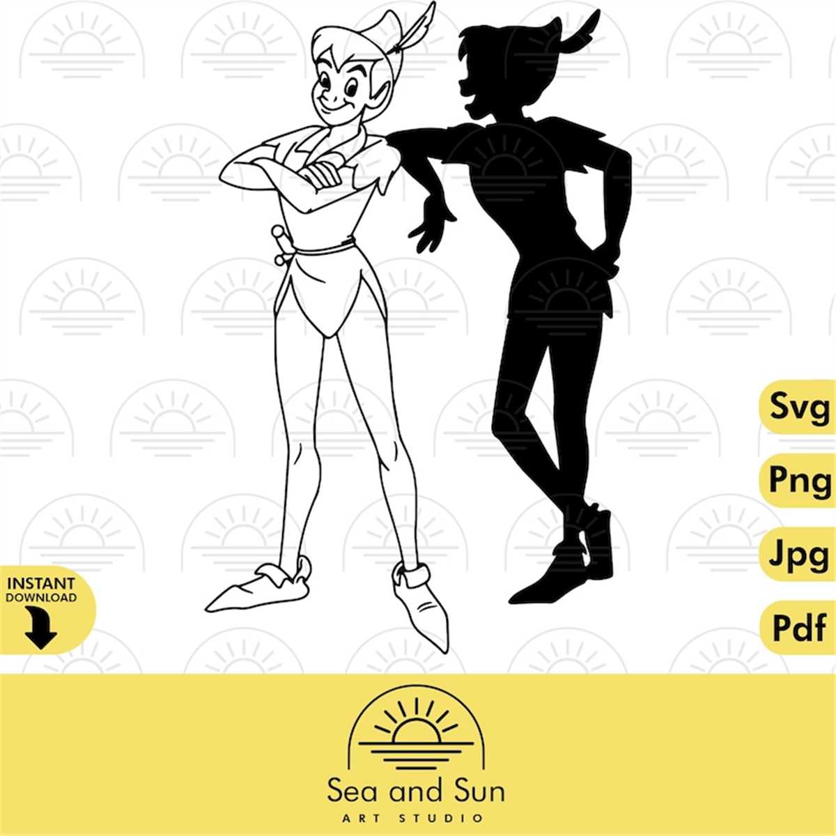 Peter Pan Vector Svg Peter Pan Disneyland Ears Svg disneywor | Inspire ...