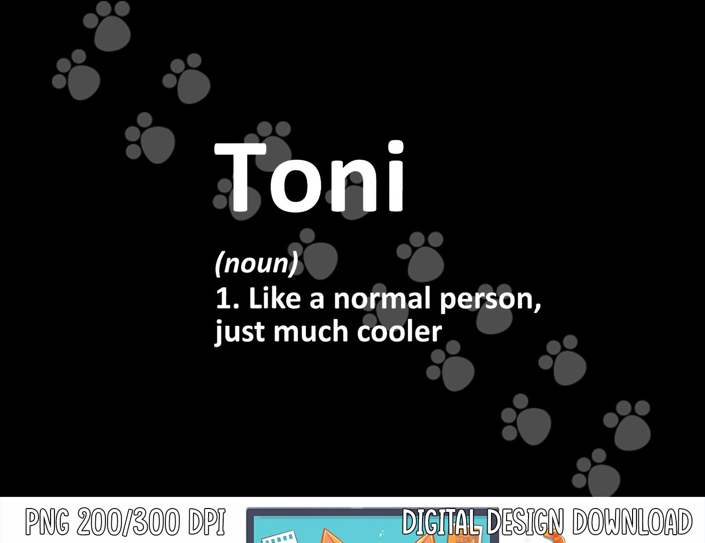 TONI Definition Personalized Name Funny Birthday Gift Idea p - Inspire ...