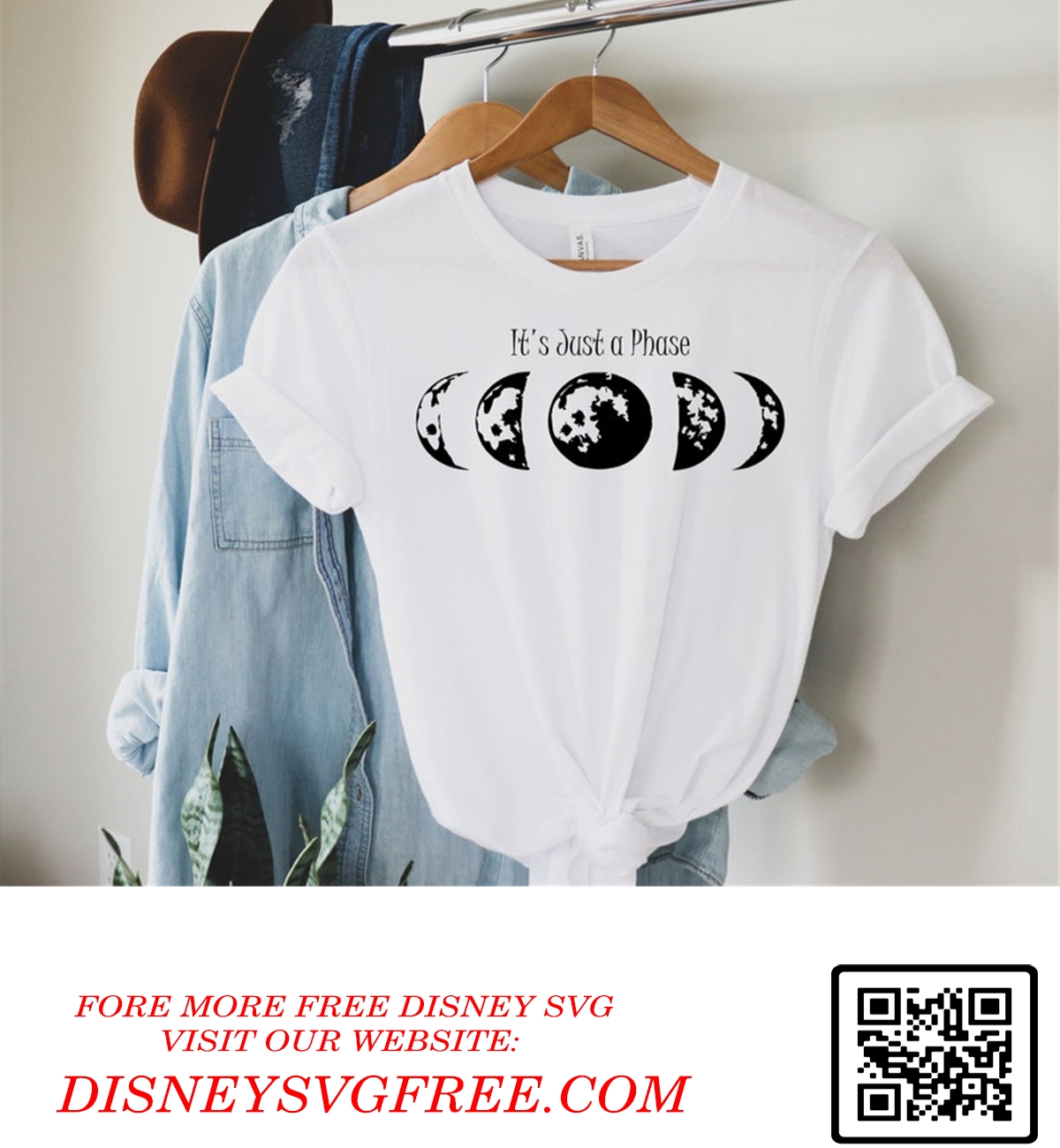 Moon Phases SVG, It's Just A Phase SVG, Silhouette, Vinyl Cu - Inspire ...