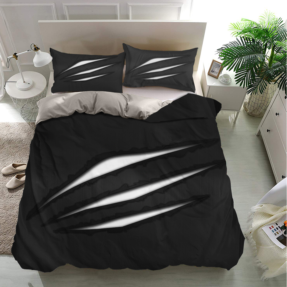Black Metal Claw Marks Overlay Bedding Sets, Black Metal Cla - Inspire ...
