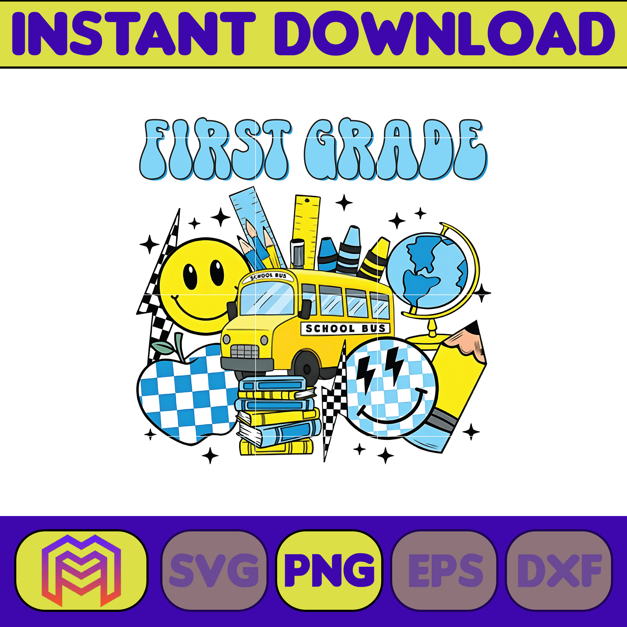 Back to School Png, Kindergarten, Pre K PNG, First Day Of Sc - Inspire ...