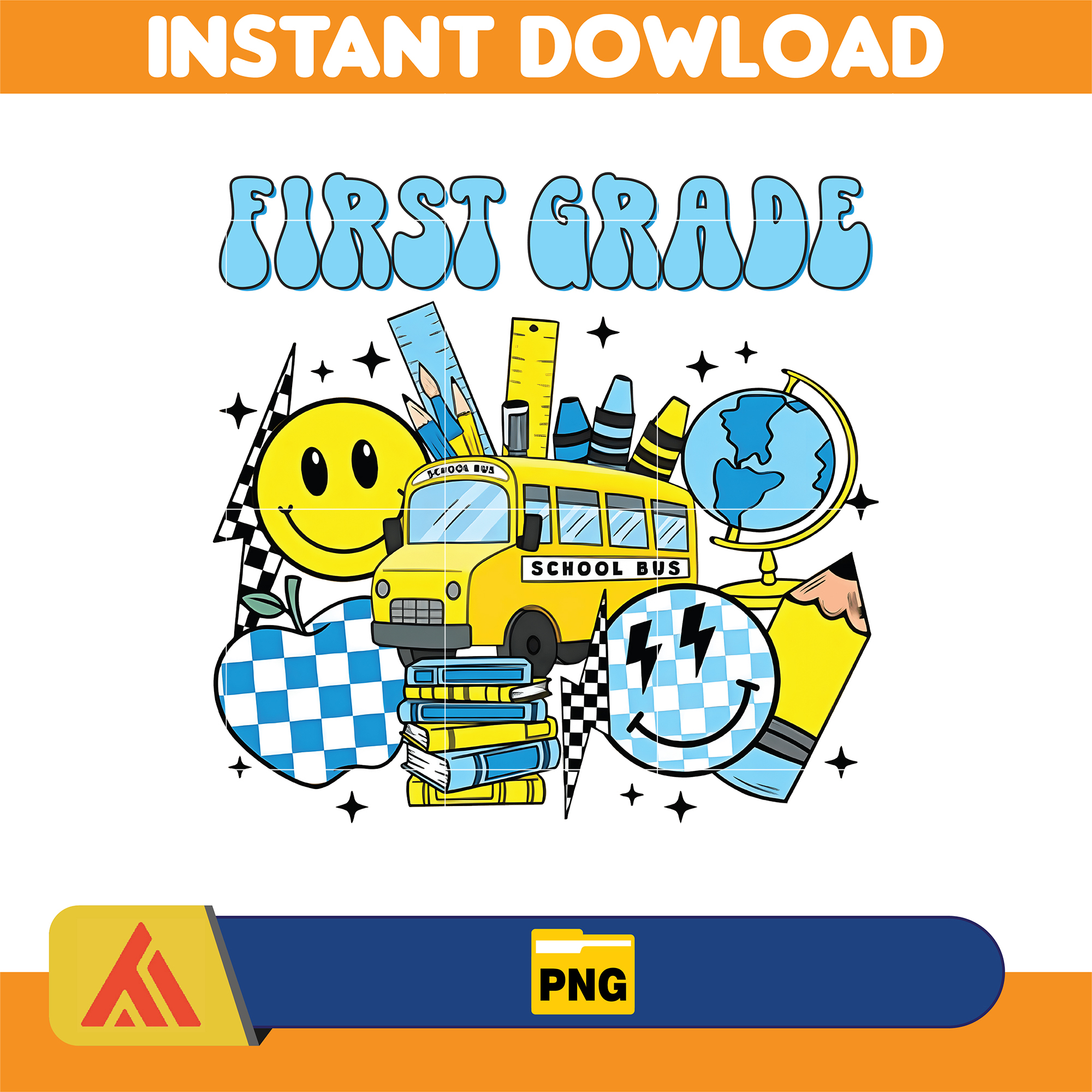 Back to School Png, Kindergarten, Pre K PNG, First Day Of Sc - Inspire ...