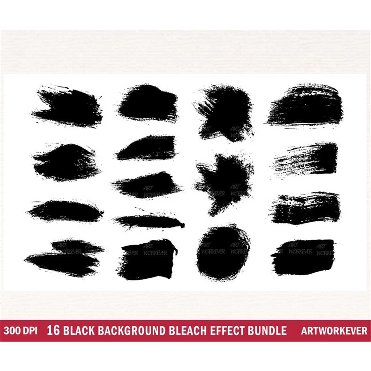 Bleach Effect Png Bundle, Black Bleached Splatter Png, Bleac | Inspire ...