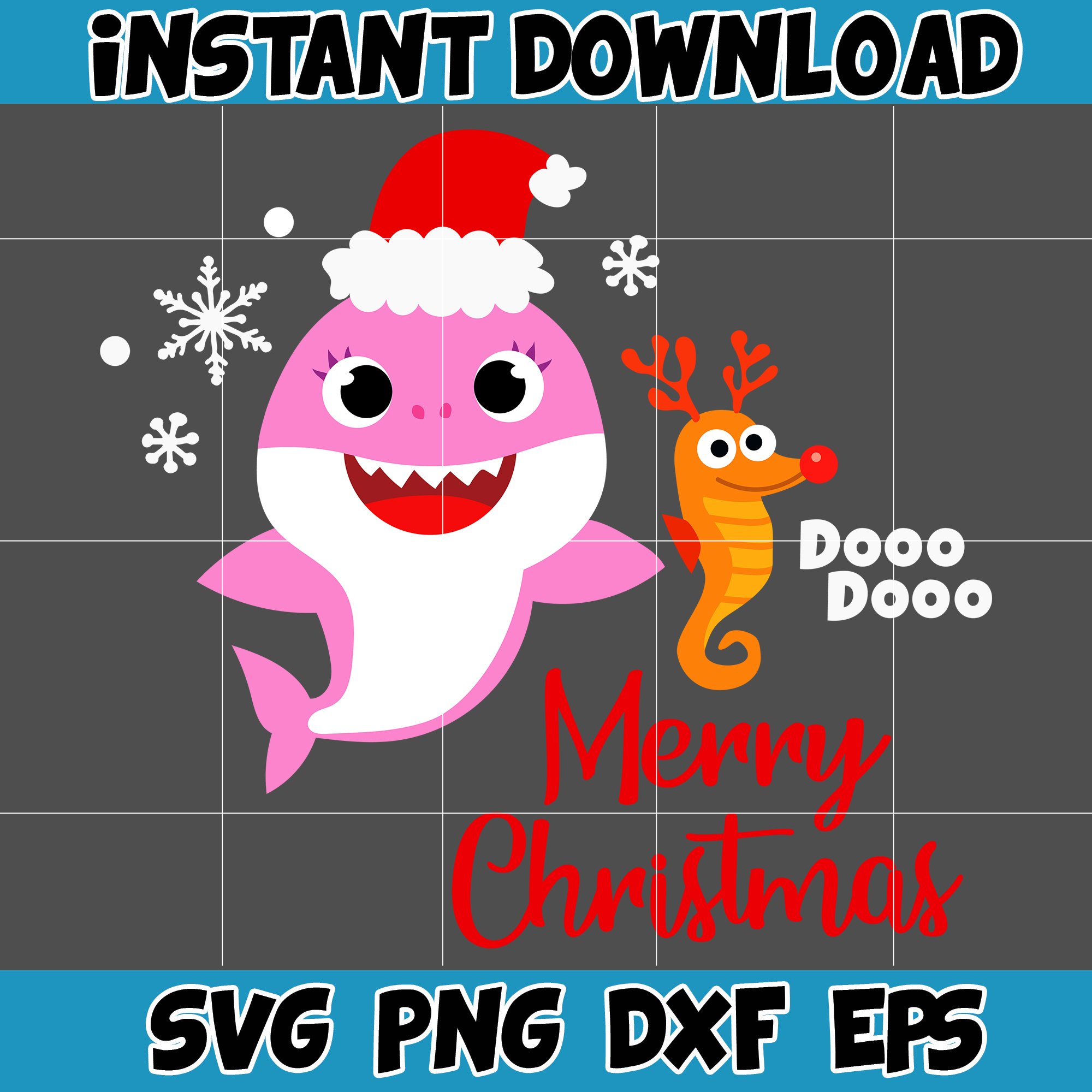 Christmas Shark Svg, Baby Shark Svg, Dodo Shark Svg, Daddy S - Inspire ...