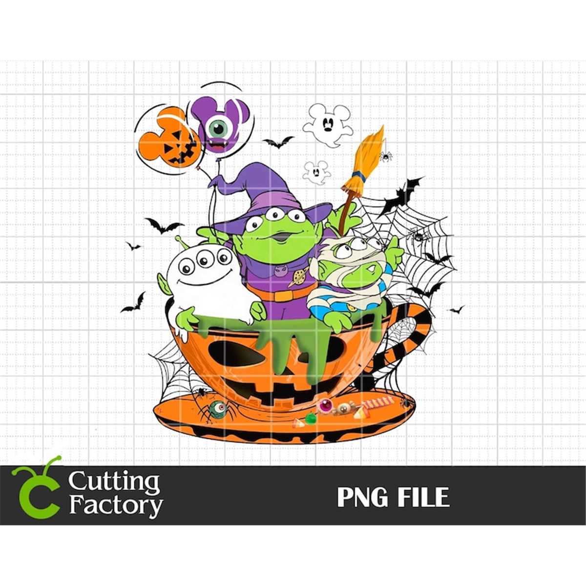 Halloween Alien PNG, Halloween Png, Spooky Season Png, Hallo | Inspire ...