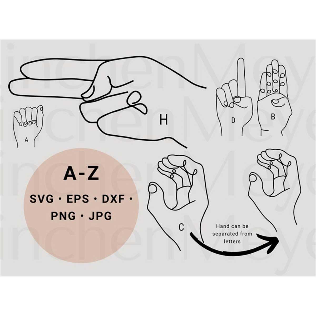 American Sign Language Hand, Sign Language Svg, Asl Alphabet | Inspire ...
