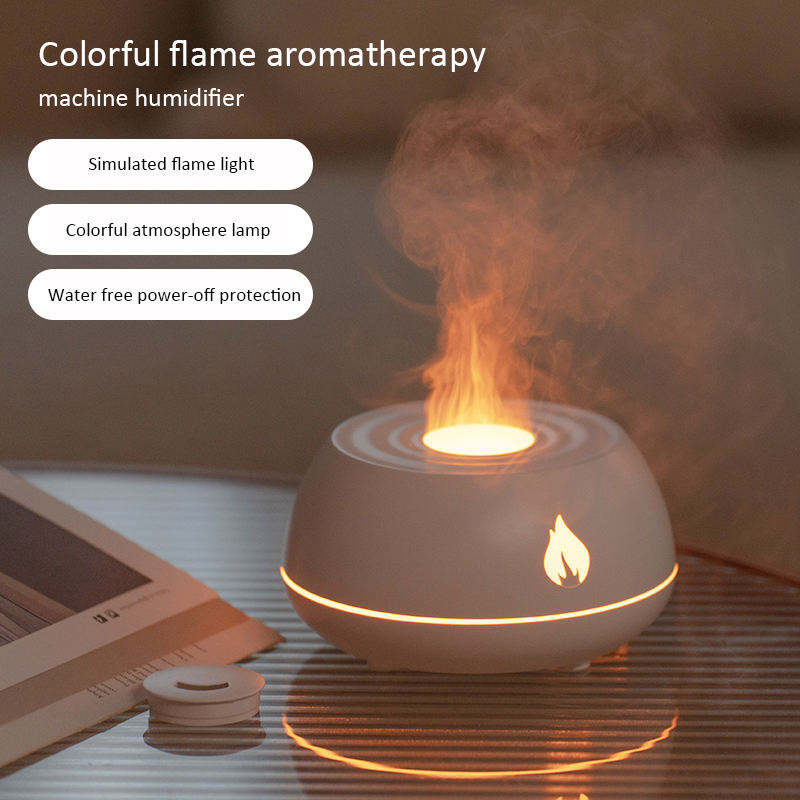 Flame Humidifier Aromatherapy Diffuser 7 Colors Light Home A | Inspire ...