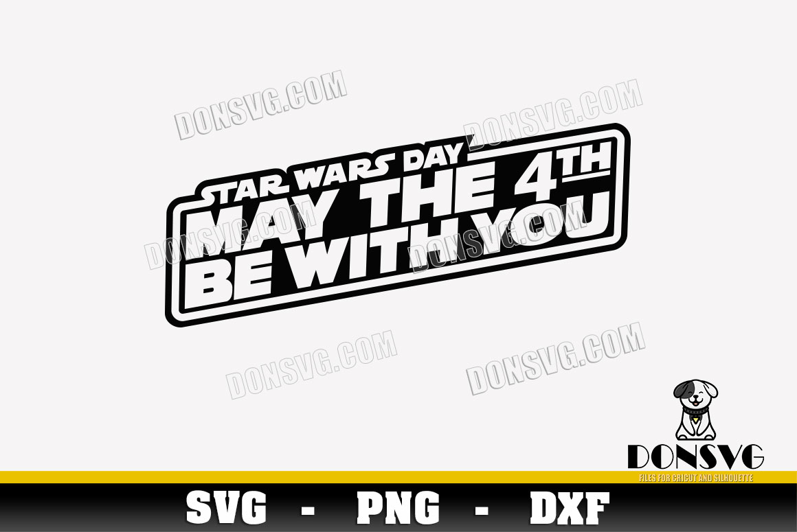 Star Wars Day Logo Outline svg files for Cricut Silhouette M | Inspire ...