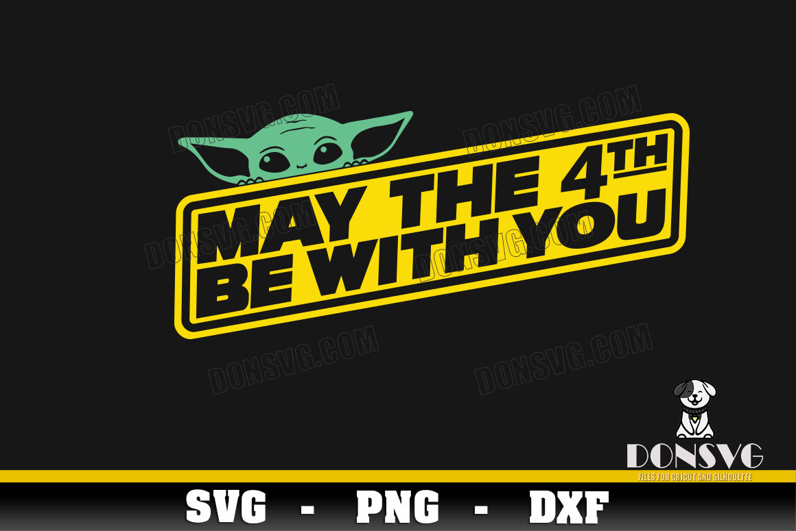 Grogu Peeking May The 4th Logo SVG Star Wars png clipart for - Inspire ...