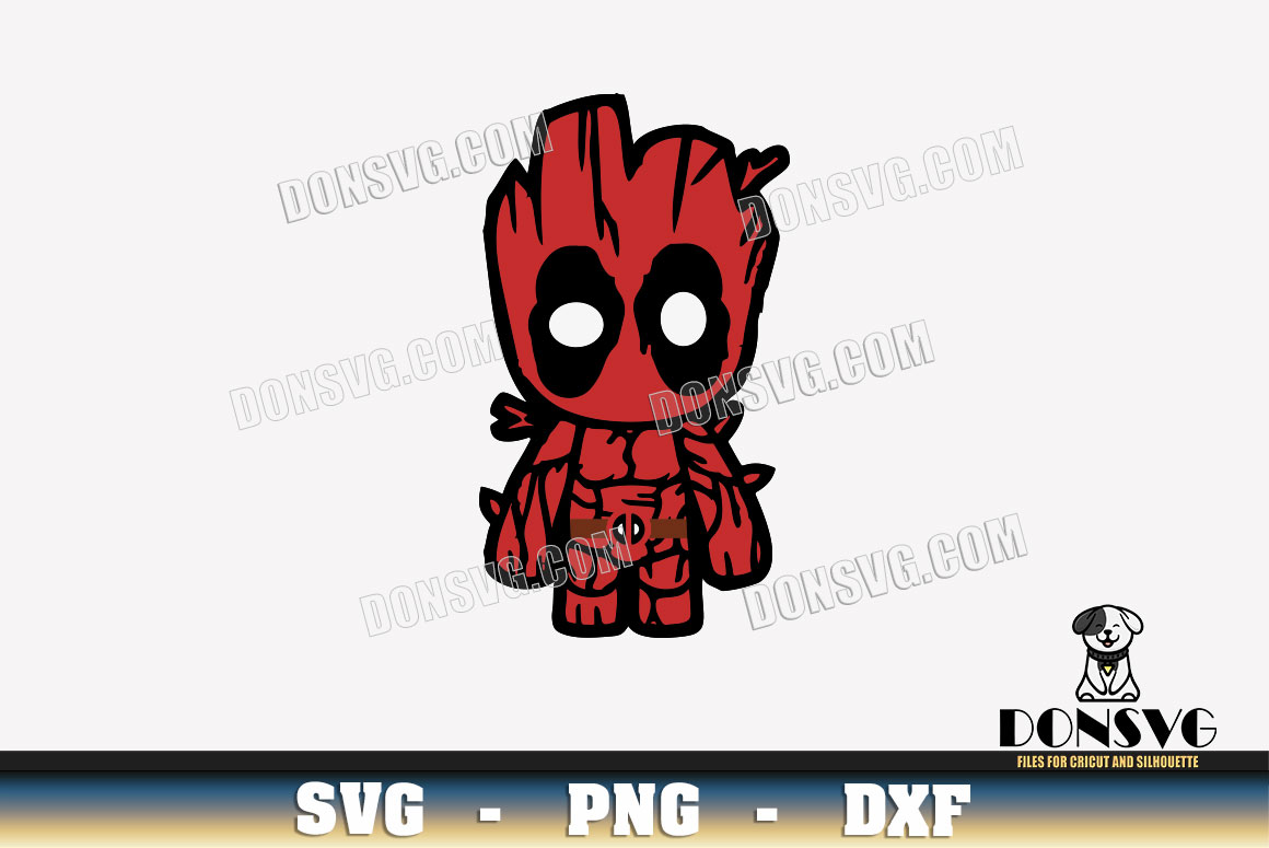 Baby Groot Deapool svg files for Cricut Silhouette Marvel Ma | Inspire ...