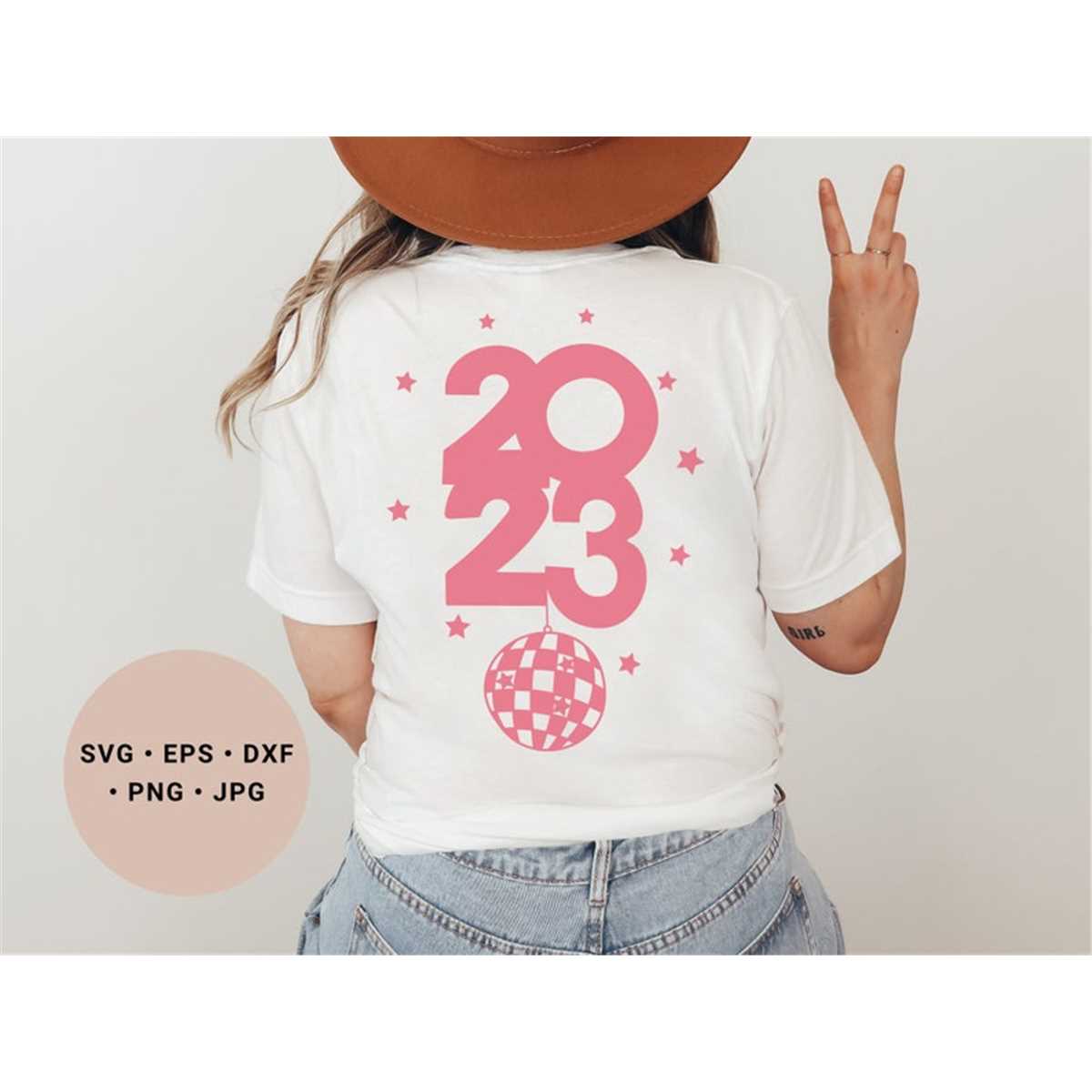 New Years Svg, Cowgirl Svg, Disco Ball Svg, 2023 Svg, Happy - Inspire ...