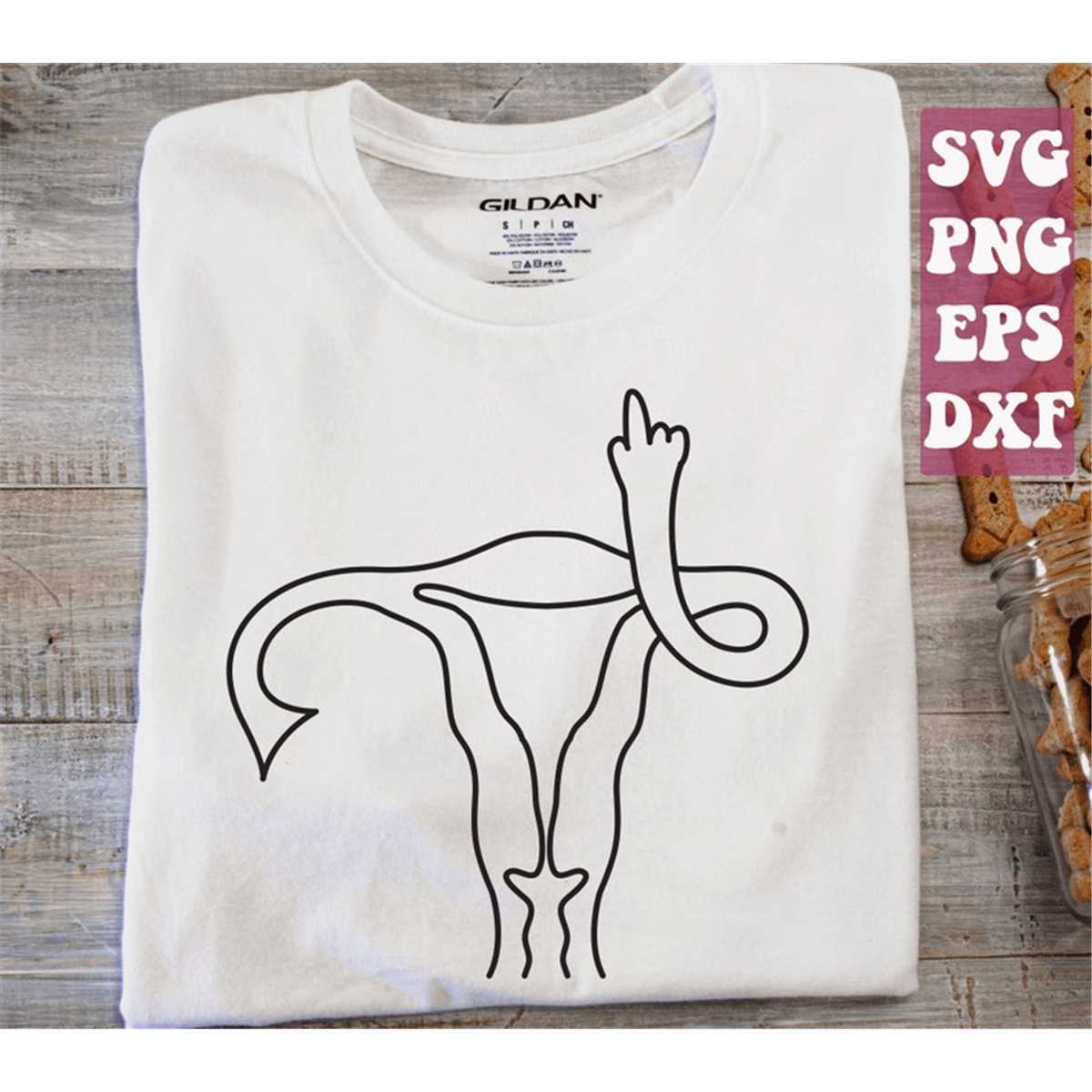 Uterus Svg, Boy Bye Uterus Svg, Middle Finger Uterus Svg, An - Inspire ...