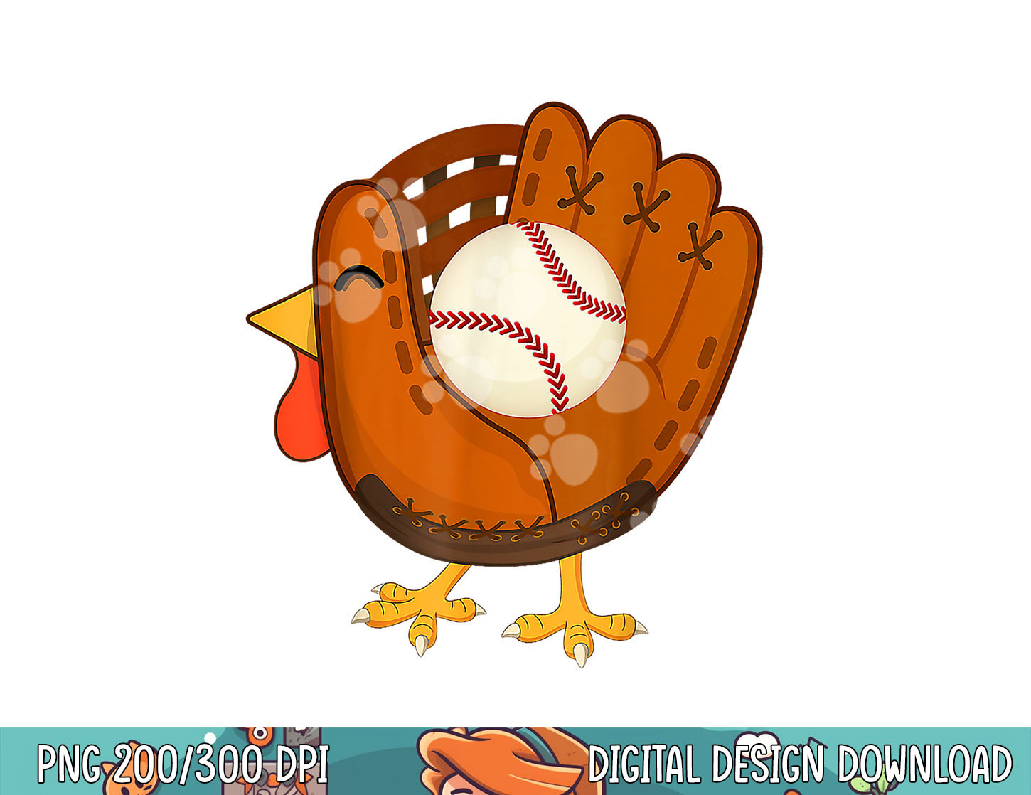Turkey Baseball Glove Thanksgiving Day Catchers Boys Dads pn | Inspire ...