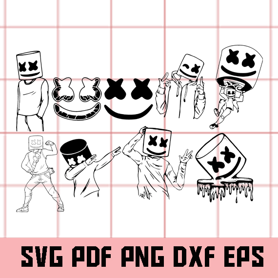 Marshmallow Svg, Dj Marshmallow Svg, Marshmallow Png, Marshm | Inspire ...