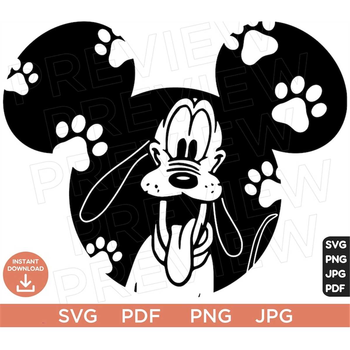 Pluto Vector Svg, Pluto Ears SVG Dog png, Disneyland ears sv - Inspire ...