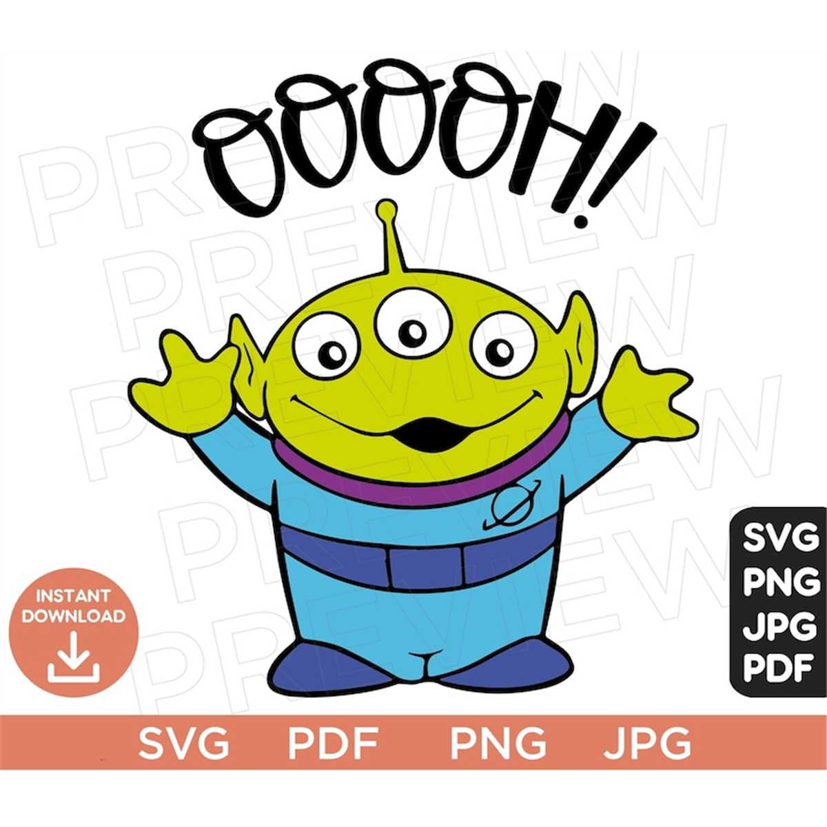 Alien Toy Story svg Ears svg png clipart, cricut design Svg | Inspire ...