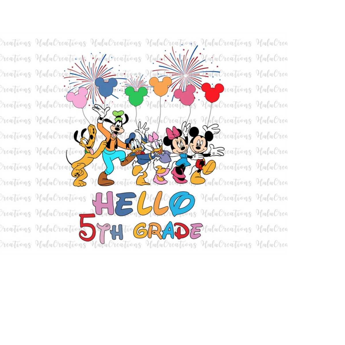 Hello 5th Grade Svg, First Day of School, Back To School Svg | Inspire ...
