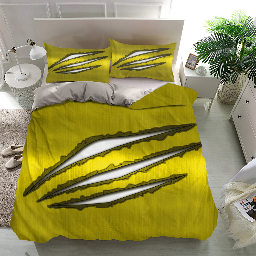 Yellow Claw Marks Overlay Bedding Sets, Yellow Claw Marks Ov | Inspire ...