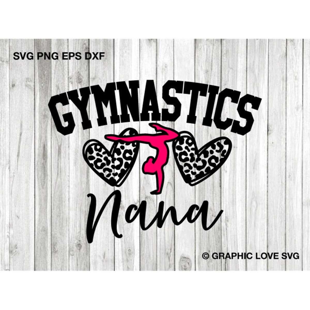 Gymnastics Nana Svg, Leopard Gymnastics Nana Svg, Gymnastics - Inspire Uplift