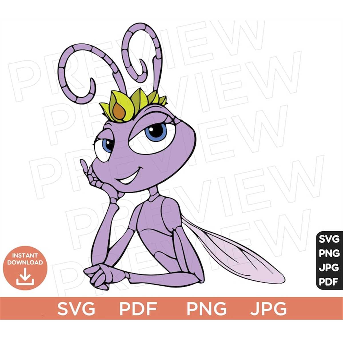 A Bug's Life Svg, Ant Atta Svg, Princess Atta Svg, Disneylan | Inspire ...