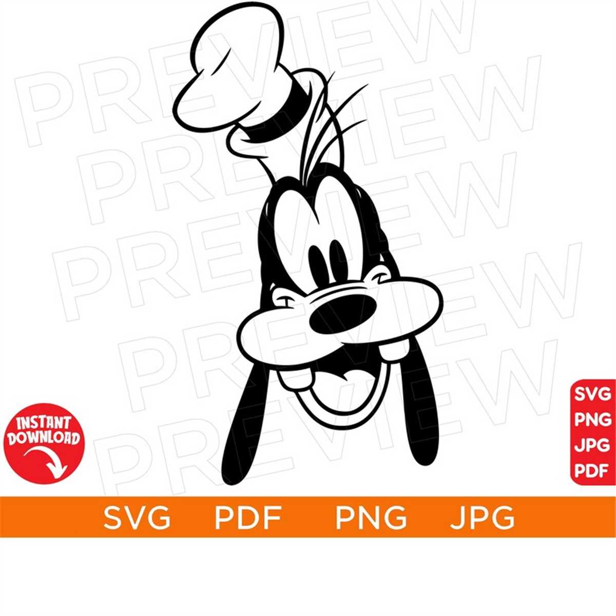 Goofy Vector Svg, Goofy Ears SVG Mouse png, Disneyland ears | Inspire ...