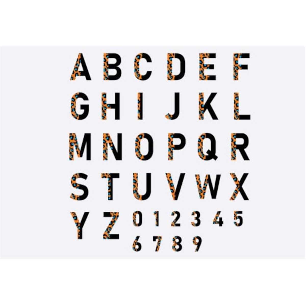 Half Leopard Font svg,leopard alphabet, leopard svg, cheetah - Inspire ...