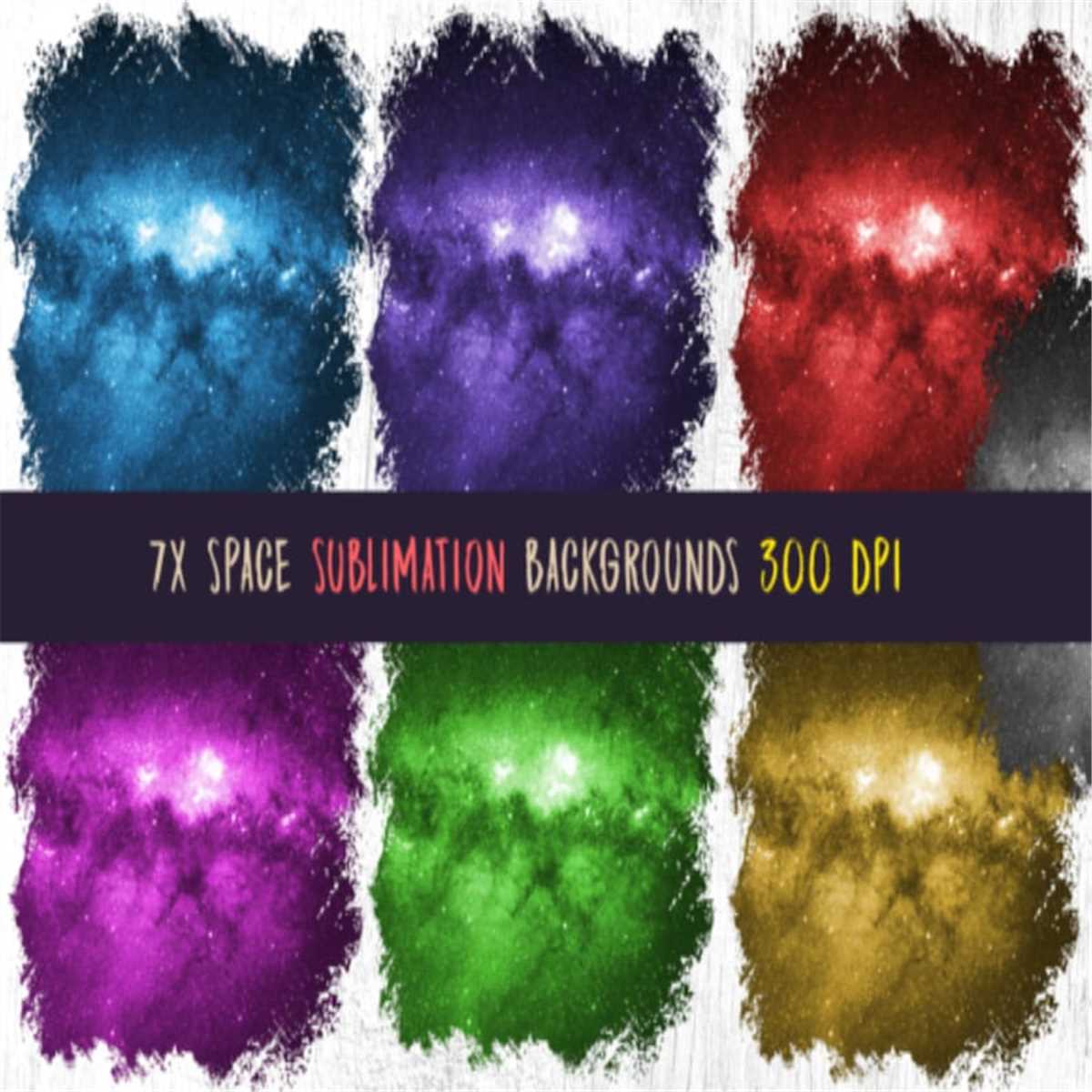 Space Backgrounds for Sublimation,Galaxy Sublimation Bundle, | Inspire ...