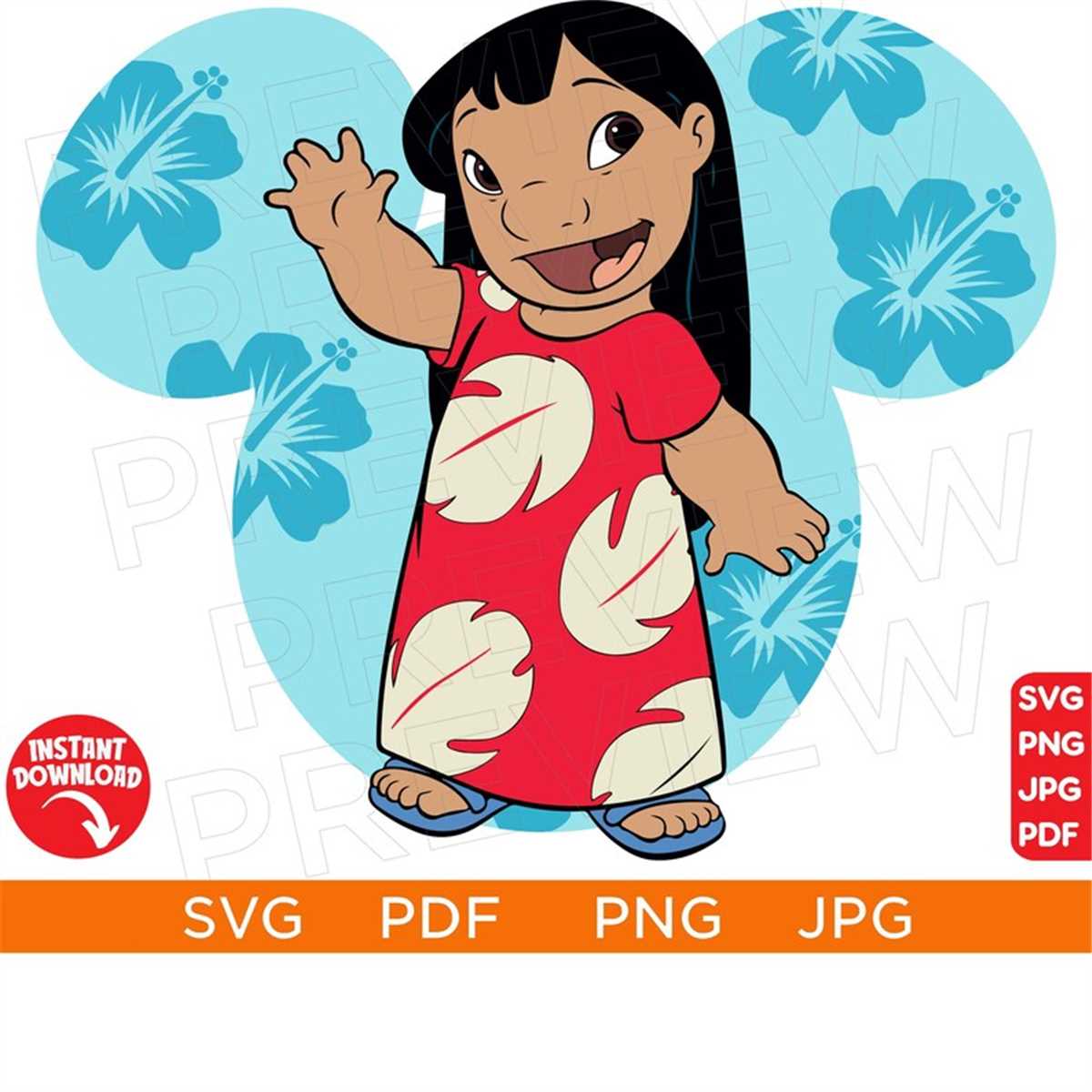 Lilo Hawai Disneyland Svg Lilo and Stitch svg Ears svg png c - Inspire ...