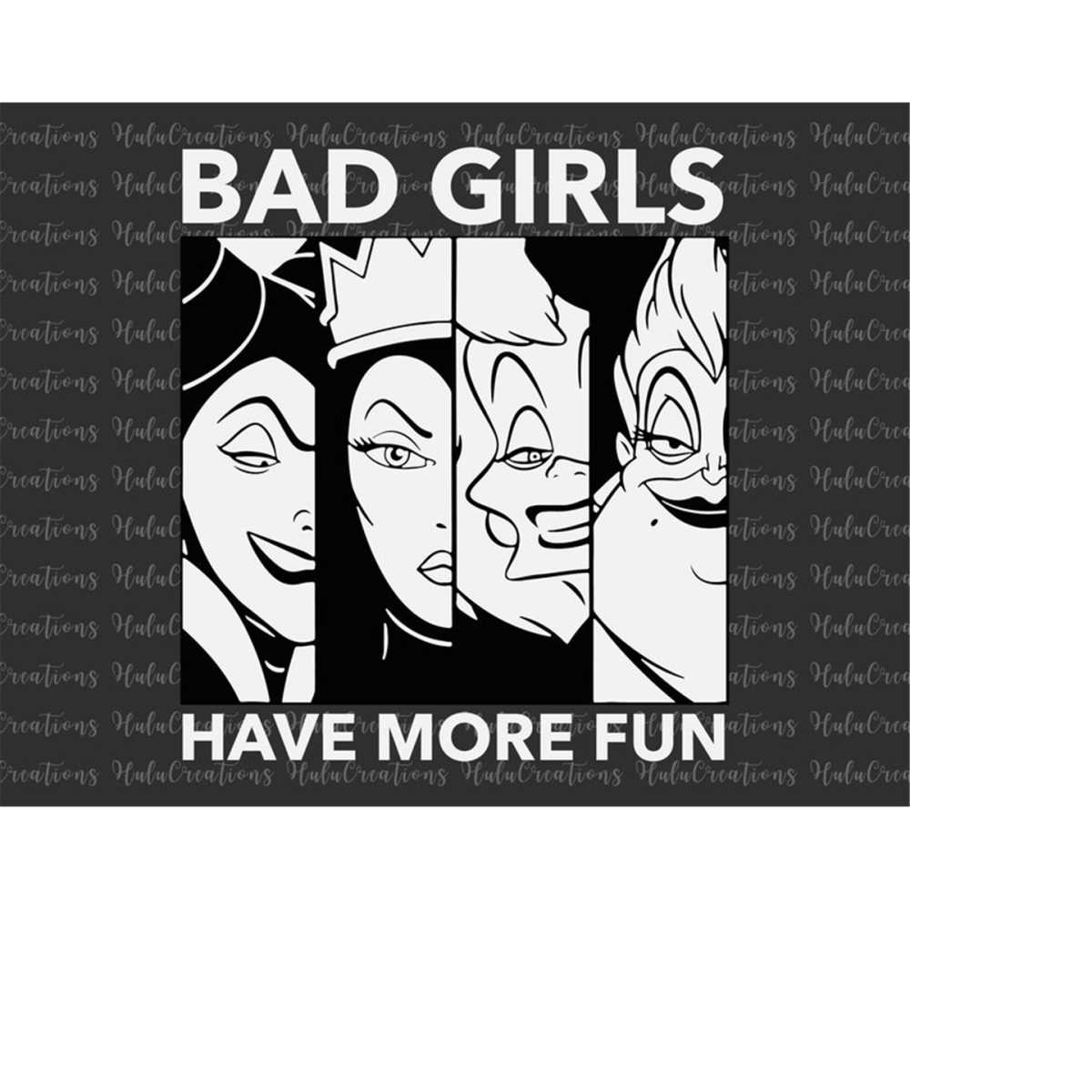 Bad Girls Svg, Villains Wicked Svg, Villain Gang, Family Tri | Inspire ...