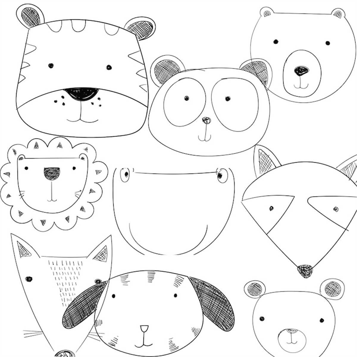 13 animals outline cut files and clip art,Cute Animal Clipar | Inspire ...