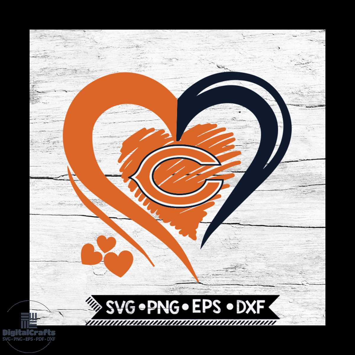 Chicago Bears Love Svg, Heart Chicago Bears Svg, NFL Svg, Fo | Inspire ...