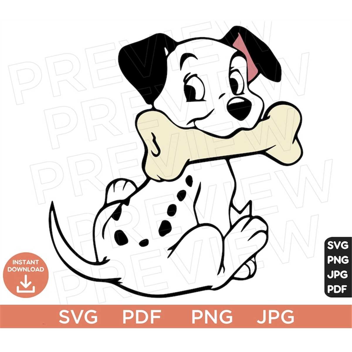 101 Dalmatians SVG Ears dalmatian svg png clipart dog cute, | Inspire ...