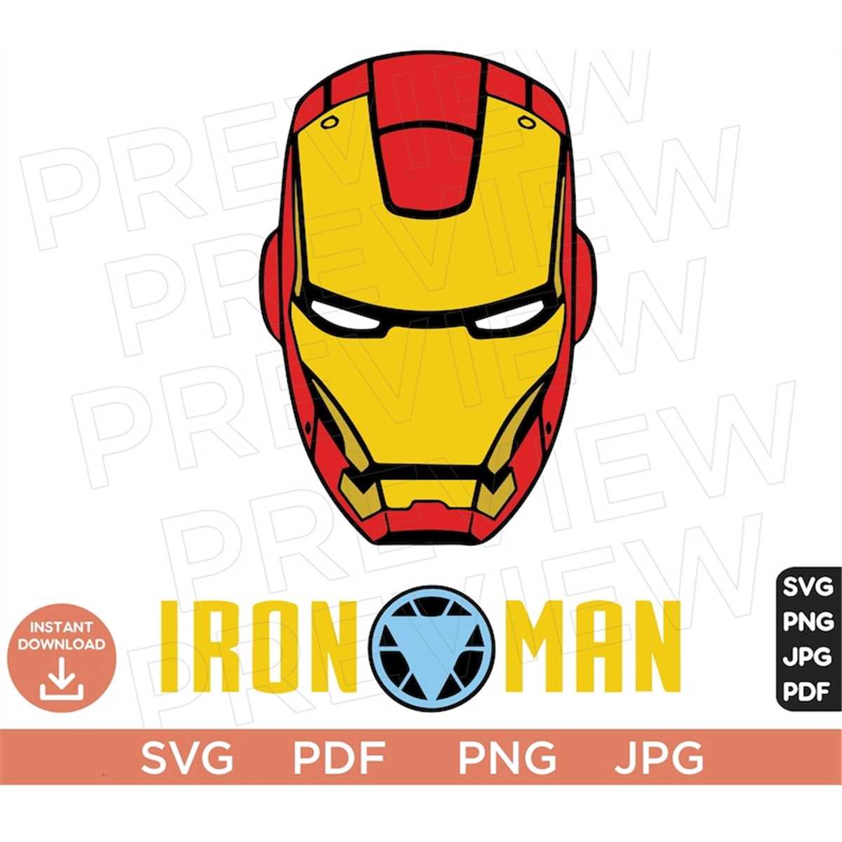 Iron Man SVG Disneyland Ears Clipart Tony Stark Avengers Sup | Inspire ...