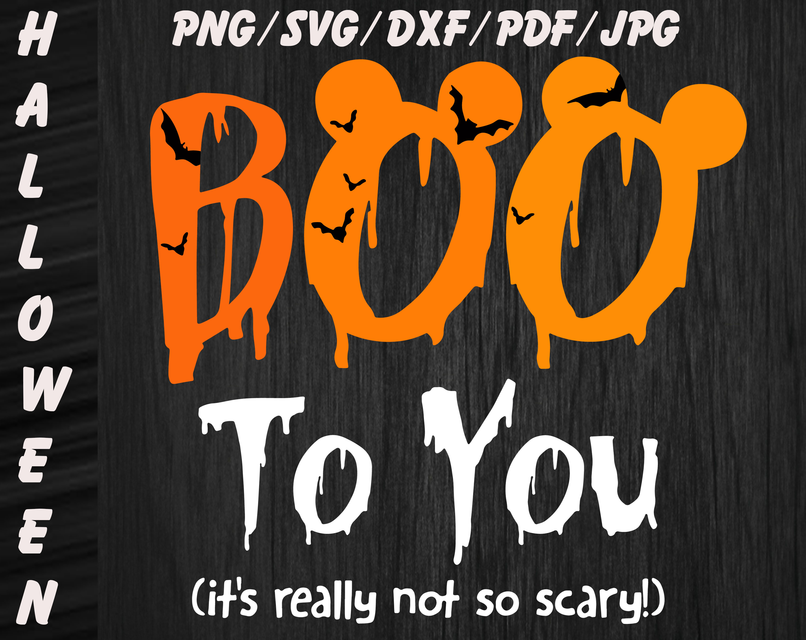 Boo To You Halloween SVG, PNG, DXF, PDF, JPG,... | Inspire Uplift