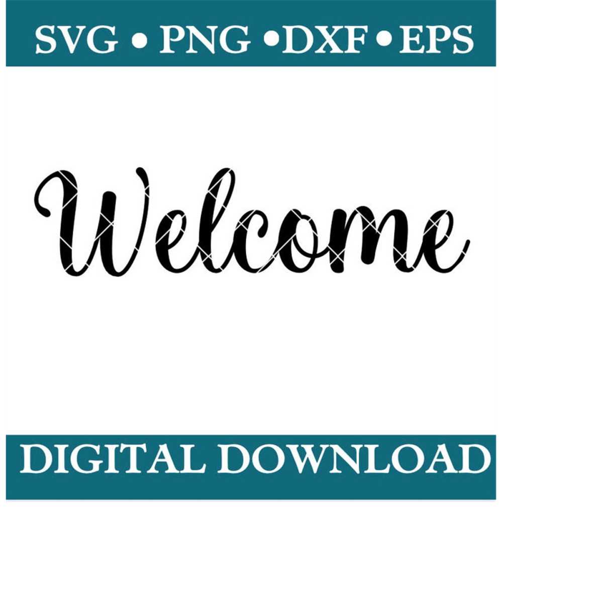 Welcome Svg- Welcome Svg File-Welcome Monogram Door Sign Svg | Inspire ...